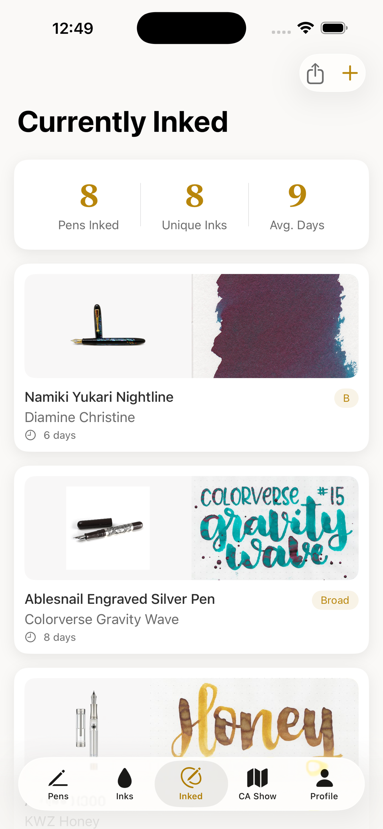 Inkwell — Your Fountain Pen & Ink Collection